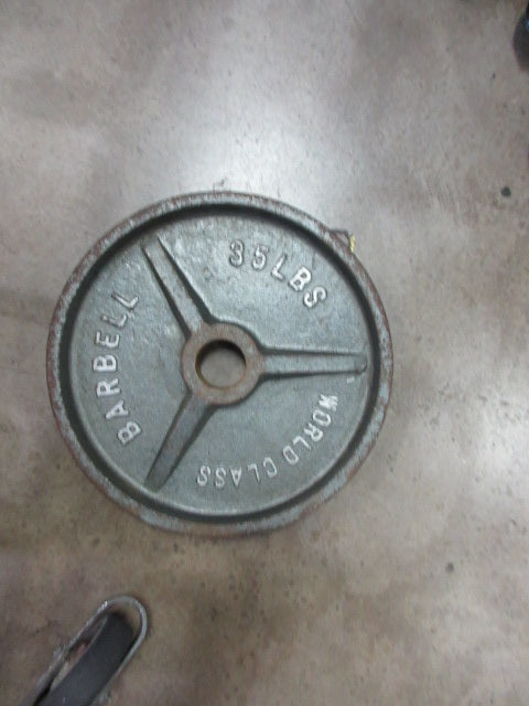 Used World Class Barbell 35 Lb Olympic Weight Plate – cssportinggoods