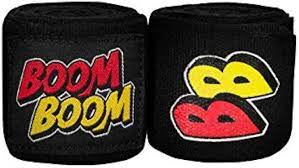 New Title Boom Boom Boxing Youth Flex Hand Wraps 110" - Black ...