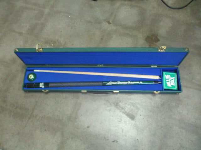 Used Rolling Rock Pool Cue, Ball, Chalk & Case Set – cssportinggoods